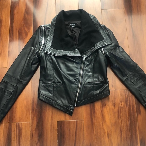 bebe | Jackets & Coats | Bebe Real Leather Jacket | Poshmark